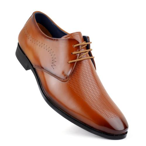 Buy KROXX Comfortable Fomal Shoes For Men (Tan) Online at Best Prices ...