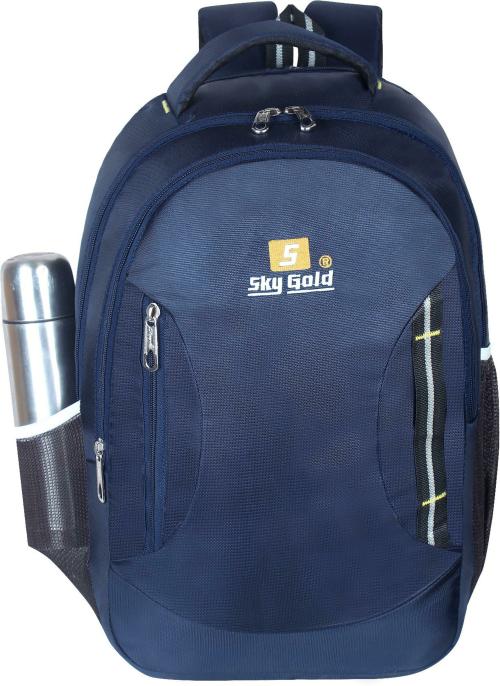 Buy Sky Gold Blue Denim College Casual Backpack, 30 L Online at Best ...