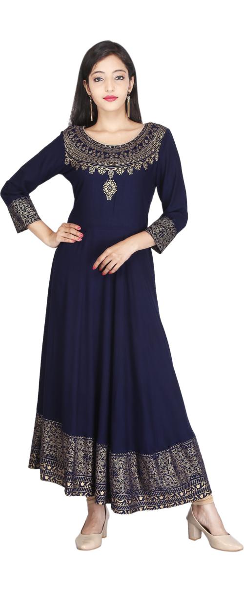 Buy RA Creation Women Maroon Embroidered Viscose Rayon Kurta Online at Best Prices in India ...