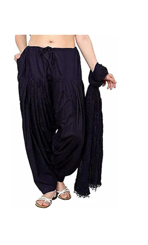 Buy DEEYA M Cotton Free Size Semi Patiala Regular Wear Salwar Combo ...