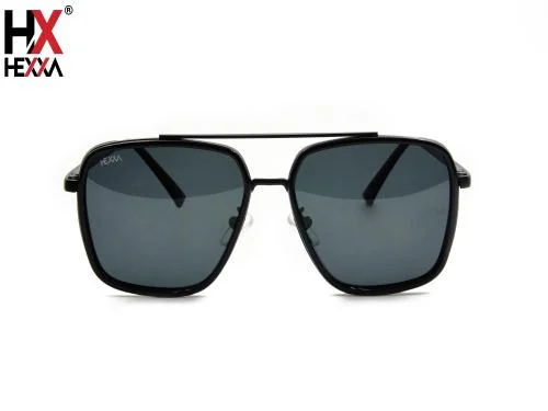 Buy HEXXA Fancy Polycarbonate Lens Metal Frame Wayferer Sunglasses for ...