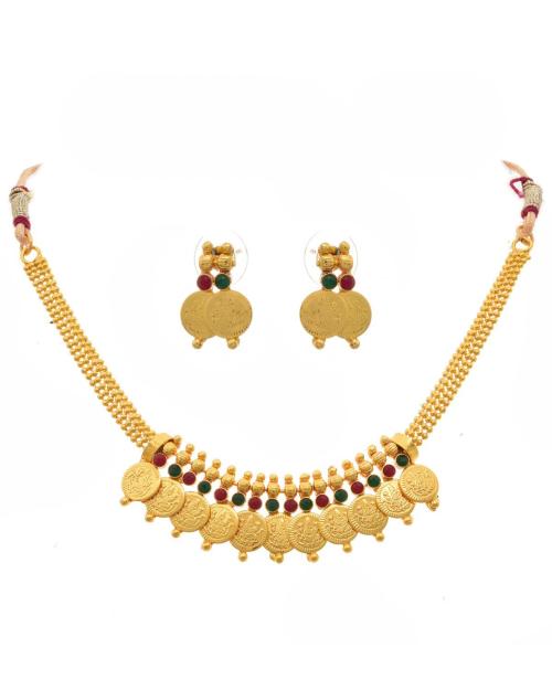 Buy Bfc Copper Coin Design And Necklace Set And Jewellery Set For Women ...