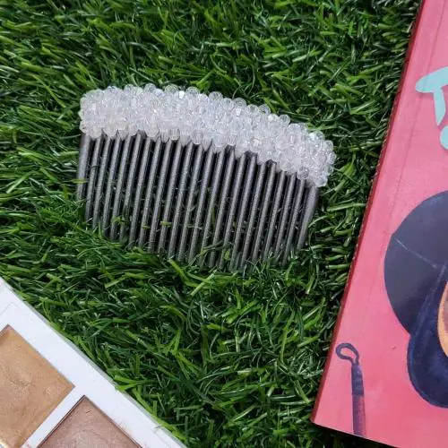 Buy Deepti Chandna Designs Exclusive & Elegant Embellished White Comb ...