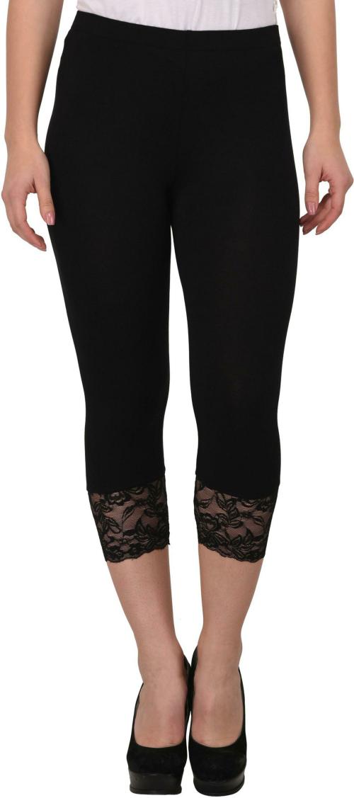 Buy Espresso Women Black Capris Pack of 1 (L) Online at Best Prices in ...