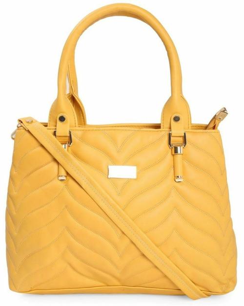 Buy Anna Claire Yellow PU Hand Held Bag Online at Best Prices in India ...