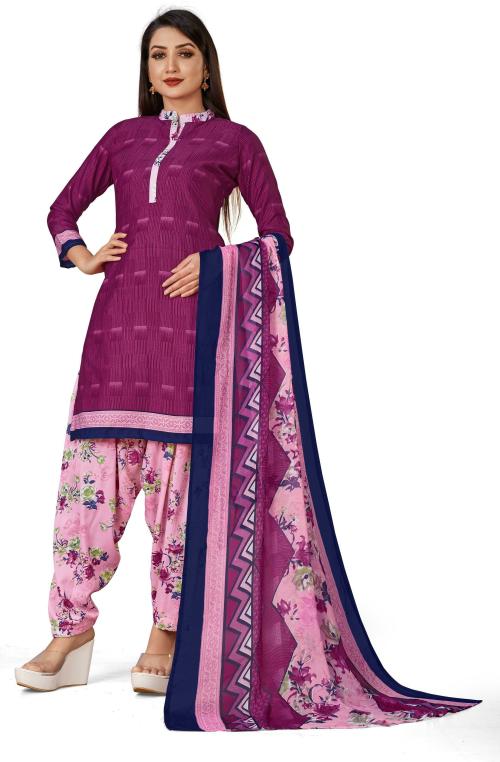 Buy GEE NEXT CREATION BELIEVING IN NEXT Women Purple Floral Crepe Single Unstitched Dress ...