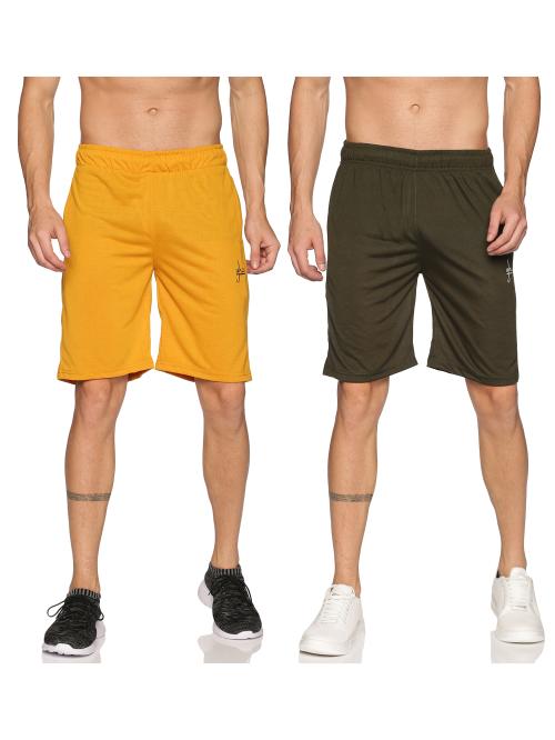 Buy YHA Mens Mustard Olive Solid Shorts Online at Best Prices in India - JioMart.