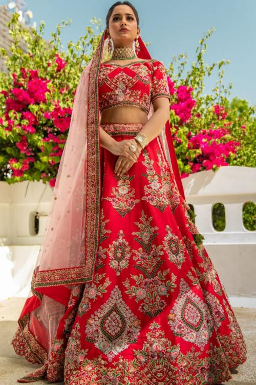 Buy padsala creation Embroidered Semi Stitched Lehenga Choli Online at ...