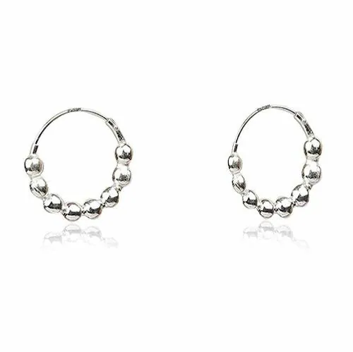 Buy ELOISH 92.5 Sterling Silver Small Hoop Earrings for Women/Girls/Teenagers. Bali Earrings for ...