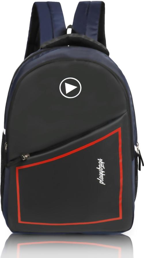 Buy playy bags Blue and Grey Polyster Laptop Backpack - 32 L Online at ...