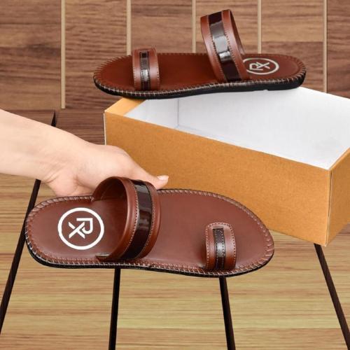 Buy Prodock Man Made Leather Slip on Slippers for Men (Brown) Online at ...