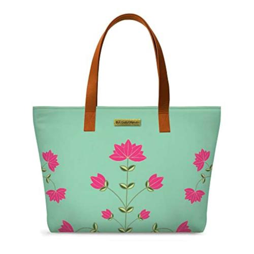 Buy DailyObjects Womens Multicolor Tote Bag (Mint-Symm-Dob-Fat-Tot-Bag ...