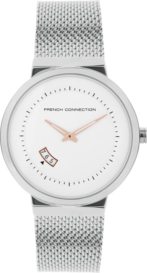 Buy French Connection Analog Silver Dial Silver Strap Watch For Men ...