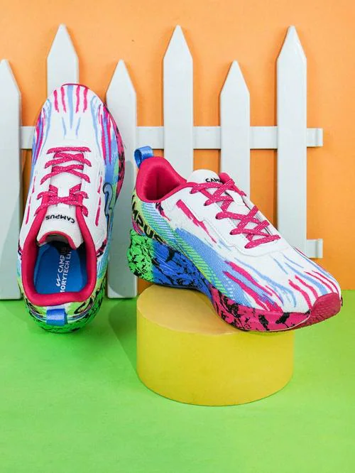 Buy Campus 22L-131 WHT/RANI Women Running shoes Online at Best Prices ...