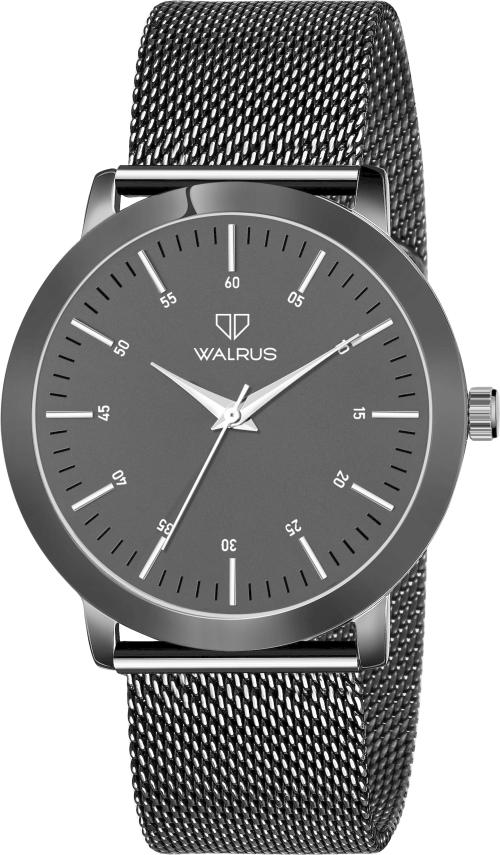 Buy Walrus Analog Black Dial Black Strap Watch For Men Online at Best ...