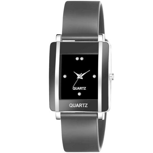 Buy KIARVI GALLERT Analog Rectangular Dial Multicolor Dial Rubber Strip ...