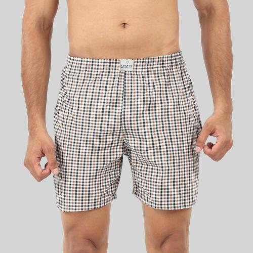 Buy SUPERSQUAD Men Multicolor1 Checkered Cotton Blend Single Boxers ...