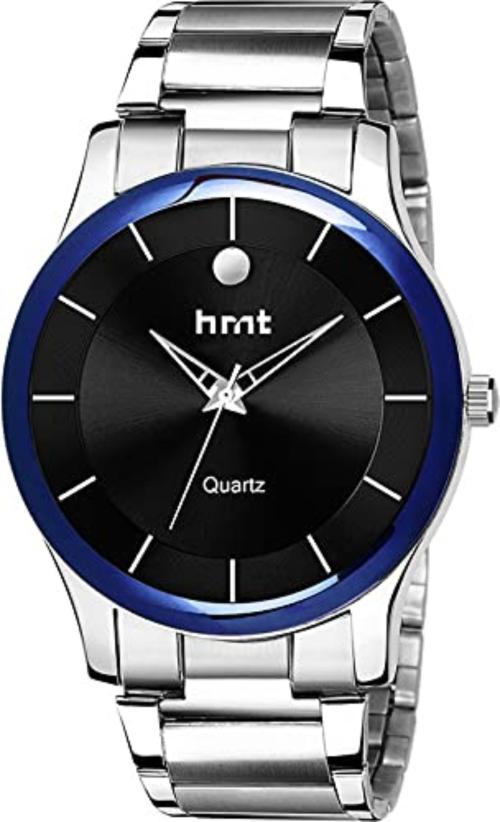 Buy hrnt Analog Black Dial Silver Strap Watch for Men (HMTS-B9037) Online at Best Prices in ...