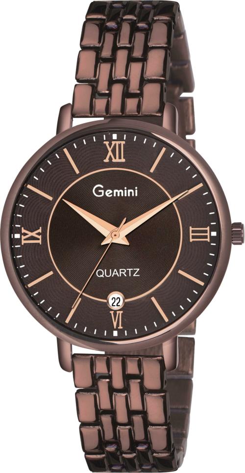 Buy Gemini Analog Brown Dial Brown Strap Watch For Women (3132QM01 ...