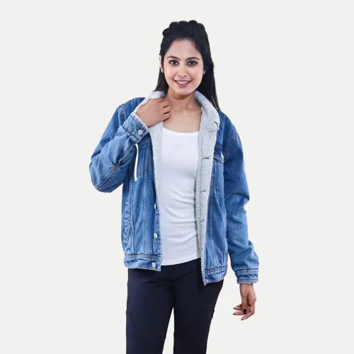 Buy Rad Prix Women Mid Blue Denim Jacket Online at Best Prices in India ...