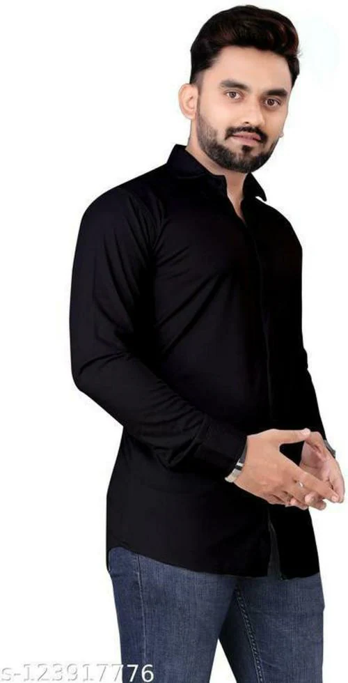 Buy LG Men Solid Formal Black Shirt Online at Best Prices in India ...
