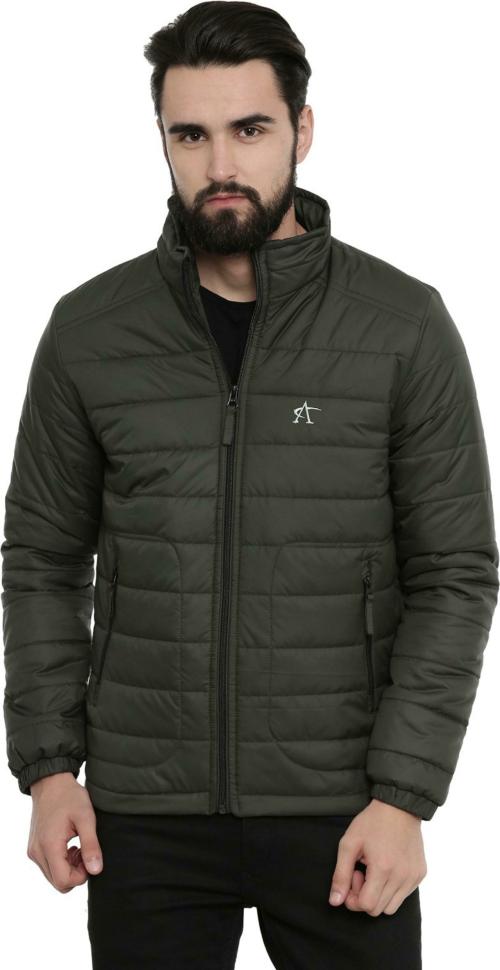 Buy Arcticplus Men Green Solid Polyester Bomber Jacket (L) Online at ...