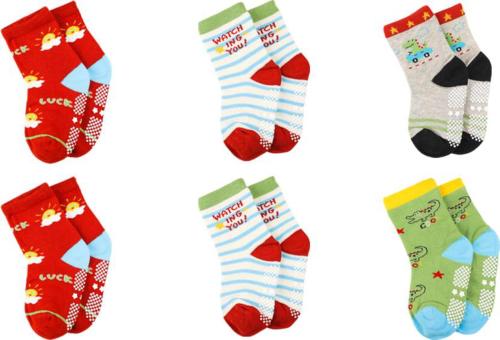 Buy SOFTLOFT Baby Boys And Girls Multicolor Terry Cotton Ankle Length Socks, 1-2 Years (Pack Of ...