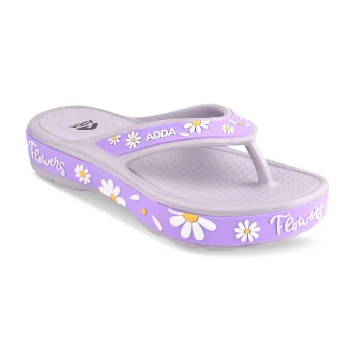 Buy ADDA MYTIME-2 Women Purple Thong Flip-Flops Online at Best Prices ...