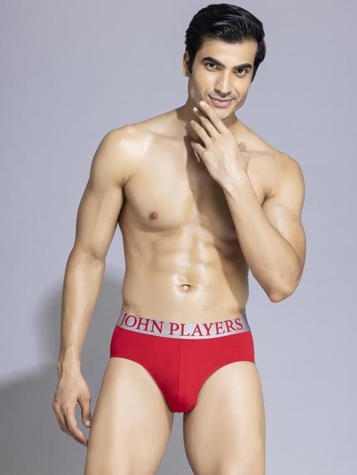 Buy John Players Cotton Brief with Bold Waistband in Red Online at Best Prices in India - JioMart.