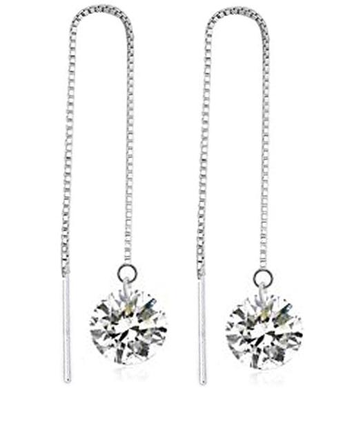 Buy Karatcart Crystal Platinum Plated Austrian Crystal Unique Long ...