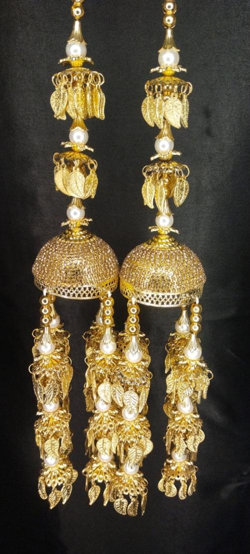 Buy KSK.KALIRA Indian Handmade Brass Gold-plated Kaleere/Kalira Set of ...