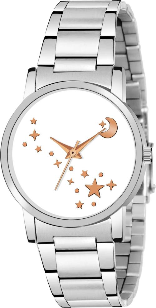 Buy Stojira Designer Party-Wedding Analog Watch Silver Dial Steel Belt ...