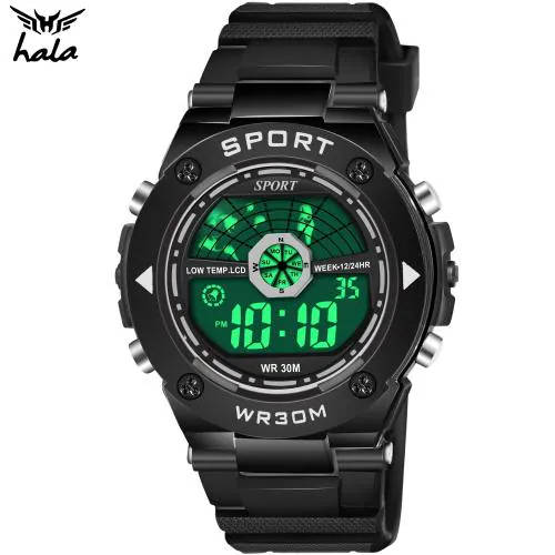Buy hala New Sports High-end Silicone Strap Digital Watch - For Men HL ...