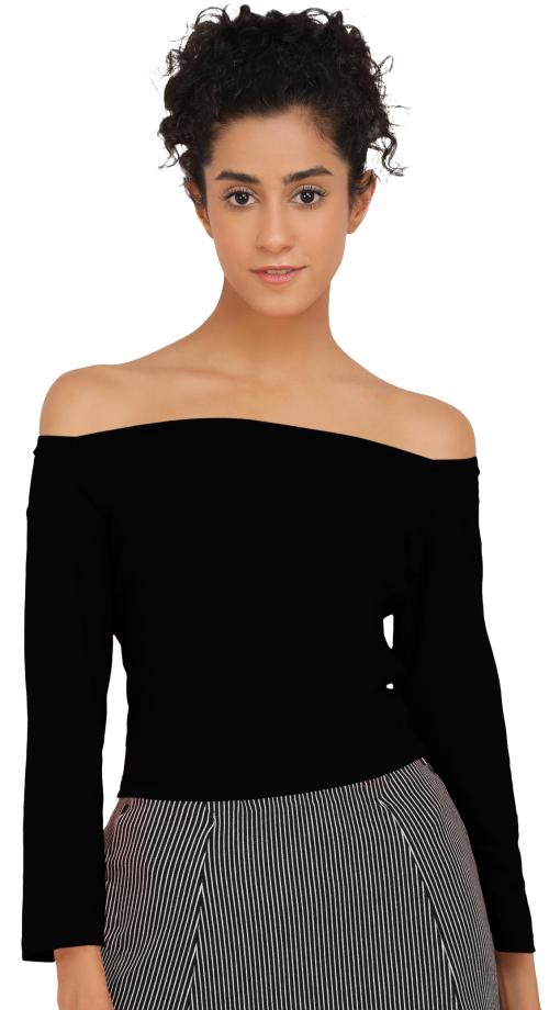 Buy AD2CART VA4156 Women Wide Square Neck 3/4Sleeve Stylish Crop Top ...