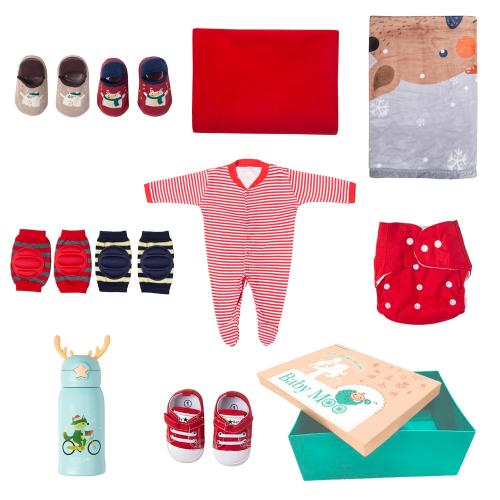 Buy Baby Moo Stainless Steel Christmas Wonderland Gift Hamper With ...