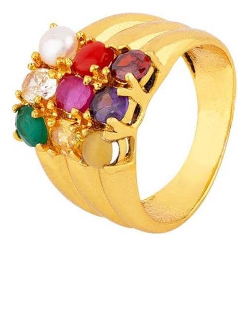 Buy Ceylonmine Navratan Ring Natural Navgrah Stone Ring Online at Best ...