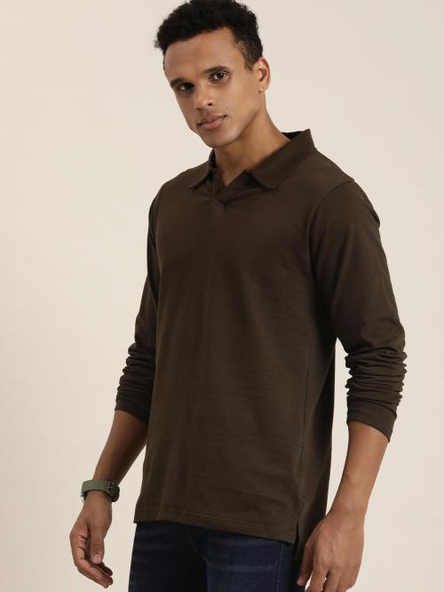 Buy Dillinger Brown Solid Regular Polo T-shirt Online at Best Prices in India - JioMart.