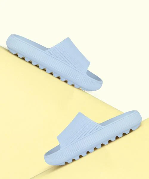 Buy Aqualite's Trendy and Stylish Blue Flip Flops & Slides For Women ...