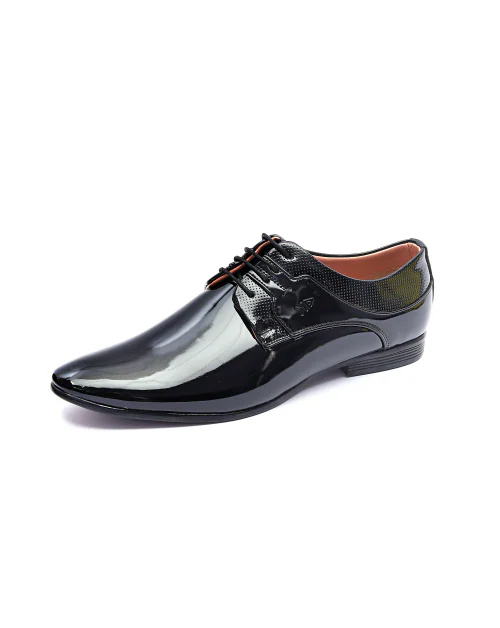 Buy Advick Black Patent Formal Shoes For Men Lace Up WC-PK72-BLK-10 ...