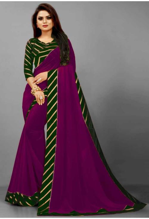 Buy Emban BEUTIFULL VICHITRA SILK WITH BROCADE LACE AND BLOUSE Online ...