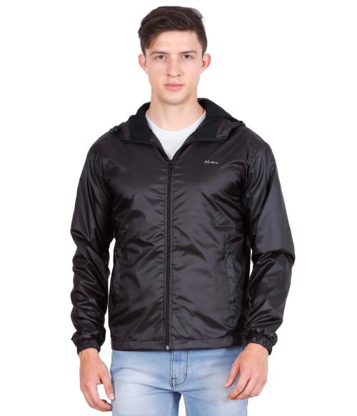 Buy Plutus Men Black Solid Nylon Wind Cheater Online at Best Prices in ...