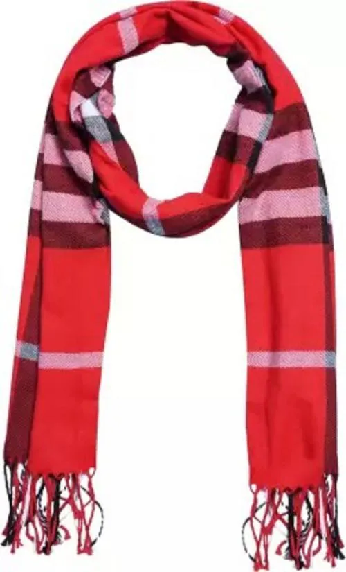 Buy DANILO Checkered Men Muffler Color (Red) Online at Best Prices in ...