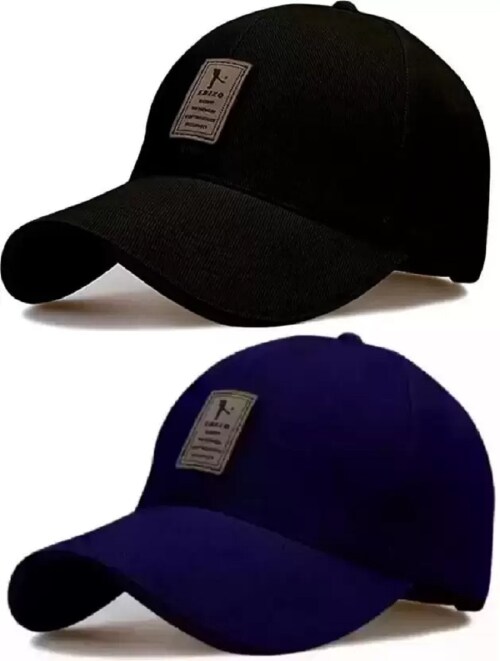 Buy BIZOLO Baseball Black & Dark Blue Cap For Men And Women Online at ...