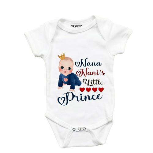 Buy Arvesa Nana Nani Little Prince Theme Unisex Baby 0-3 Month White ...