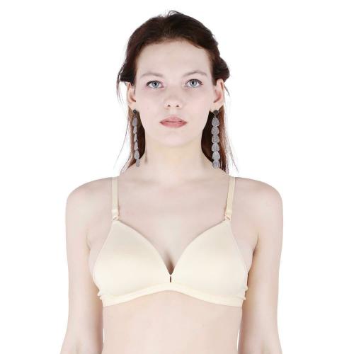 Buy Clothonics Women Beige Cotton Plunge Bra Online at Best Prices in India - JioMart.