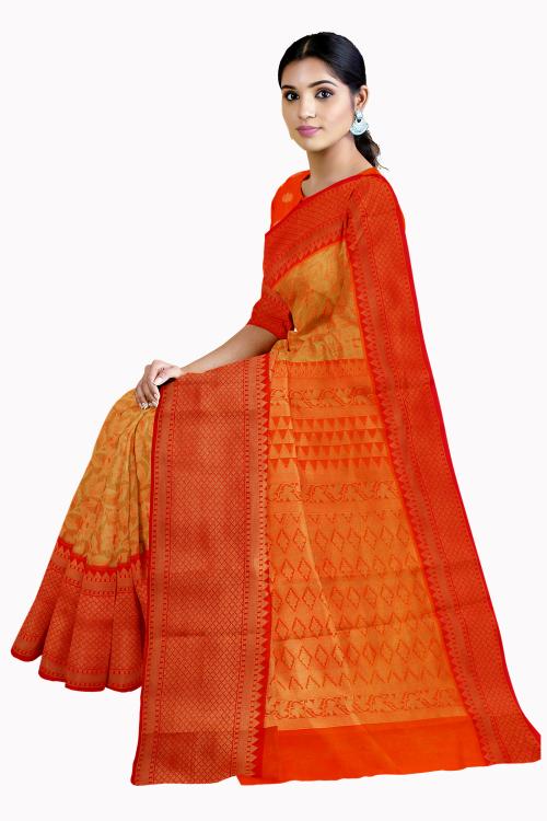 Buy KSR HANDLOOMS MUGA GADWAL SAREE Online at Best Prices in India ...