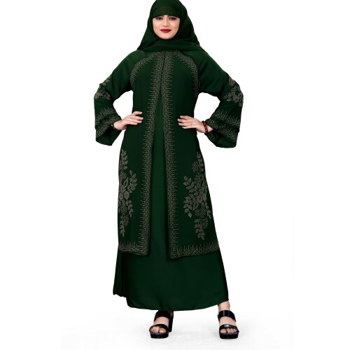 Buy BHUMIFAB Stone work burqa for the purpose of party and casual wear ...