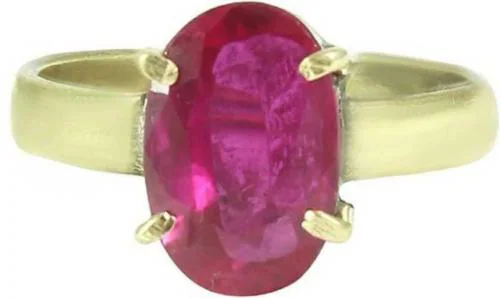 Buy Chopra Gems & Jewellery Gold Plated Brass Panchdhatu Ruby Manik Stone Ring (Men and Women ...