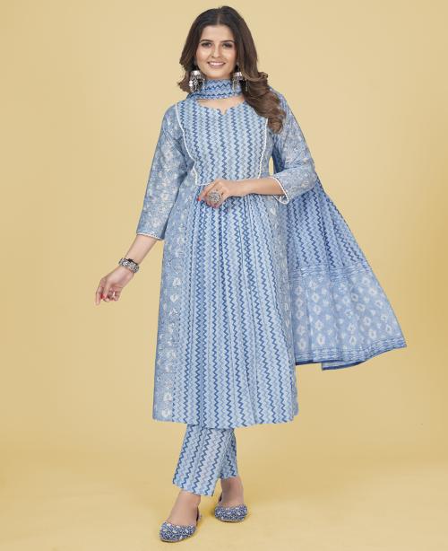 Buy AVSAR cotton Kurti with Pant & Dupatta set for women Online at Best ...