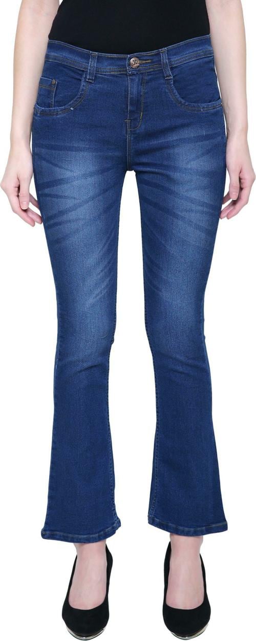 Buy Nifty Women Blue Solid Denim Jeans Online at Best Prices in India - JioMart.